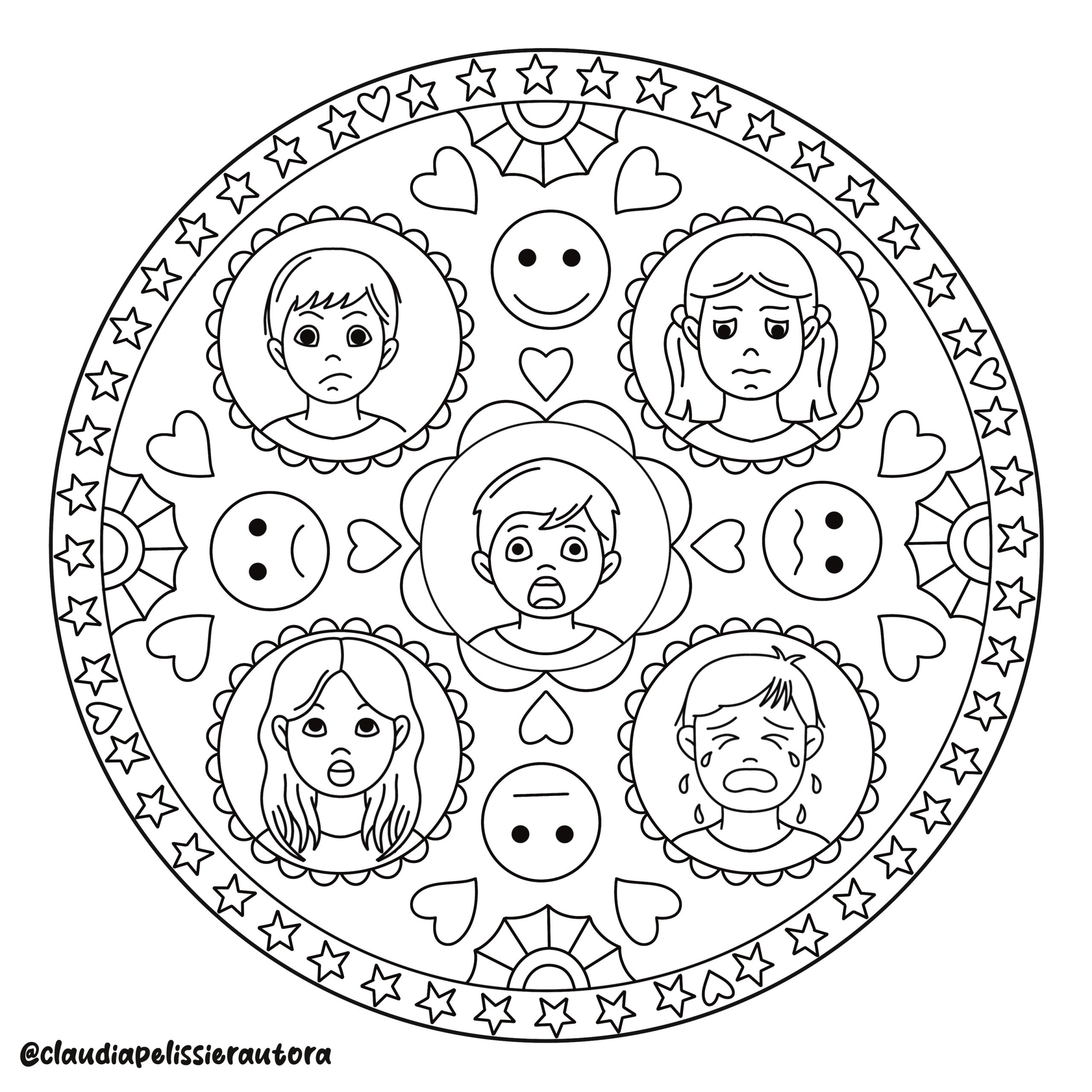 Mandalas - Emociones / Material descargable - Florencia y sus Aventuras